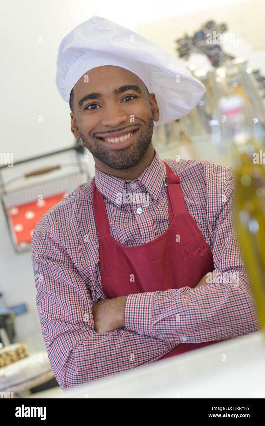 Portrait of male chef Stock Photo - Alamy