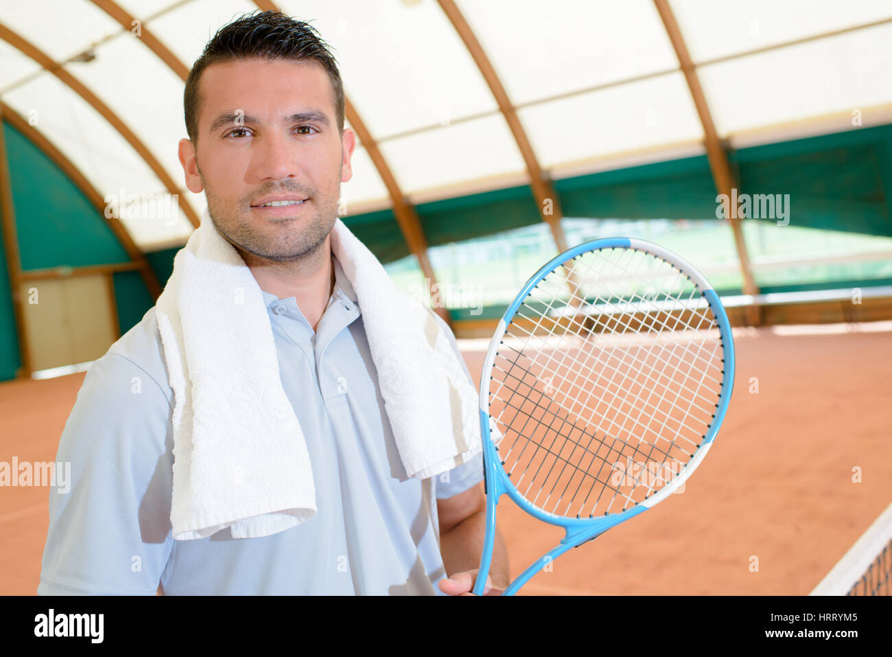 single tennis player Stock Photo - Alamy