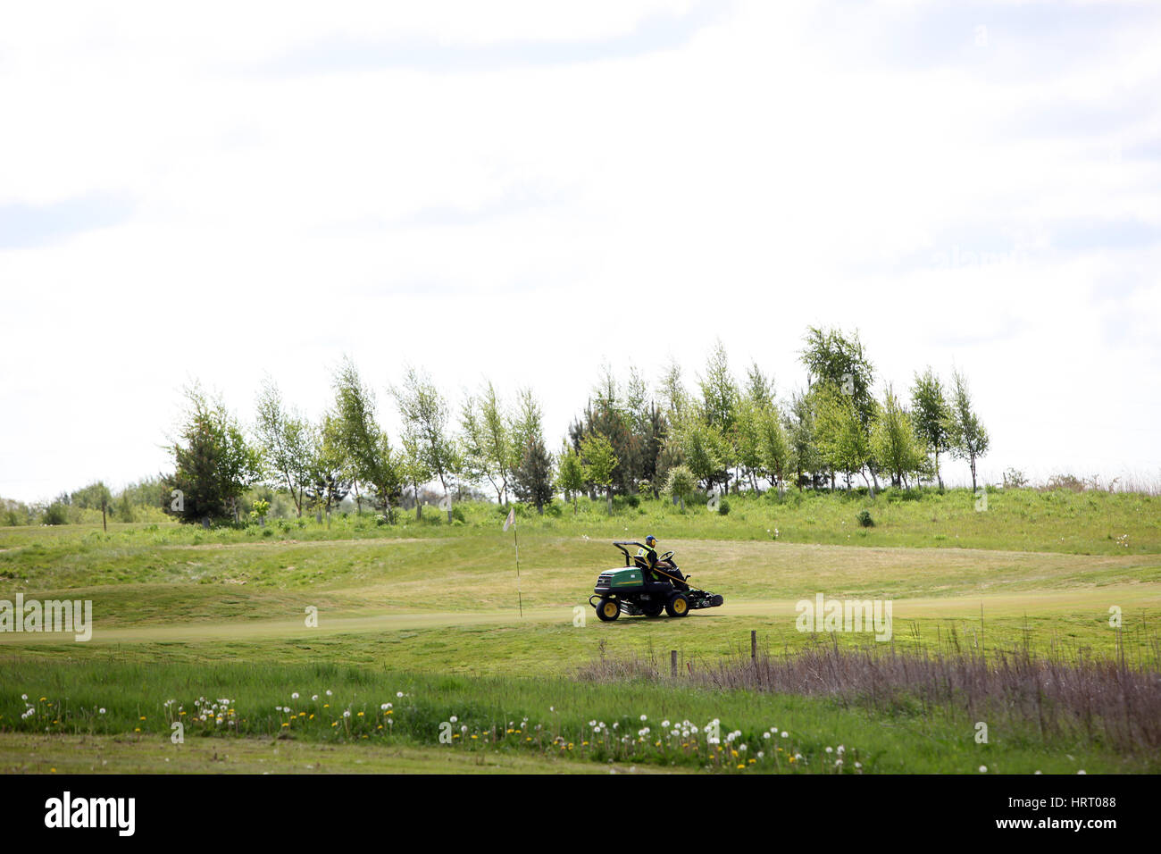Wychwood Park Golf Club , Weston , near Crewe. Ground maintenance work ...