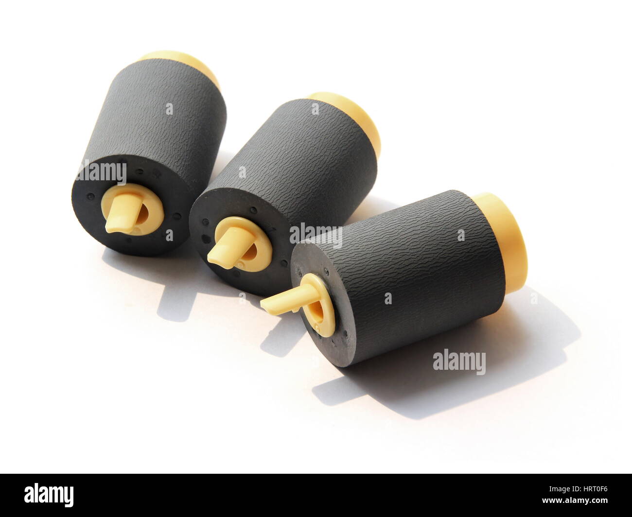 Rubber Feed Roll Isolated on White Background Stock Photo - Alamy