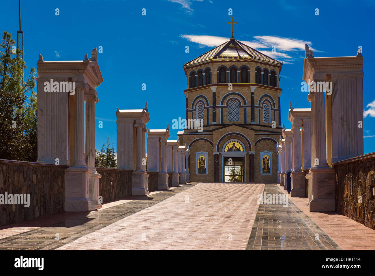 Famous orthodox monastery of Kykkos, Holy monastery of the Virgin of ...