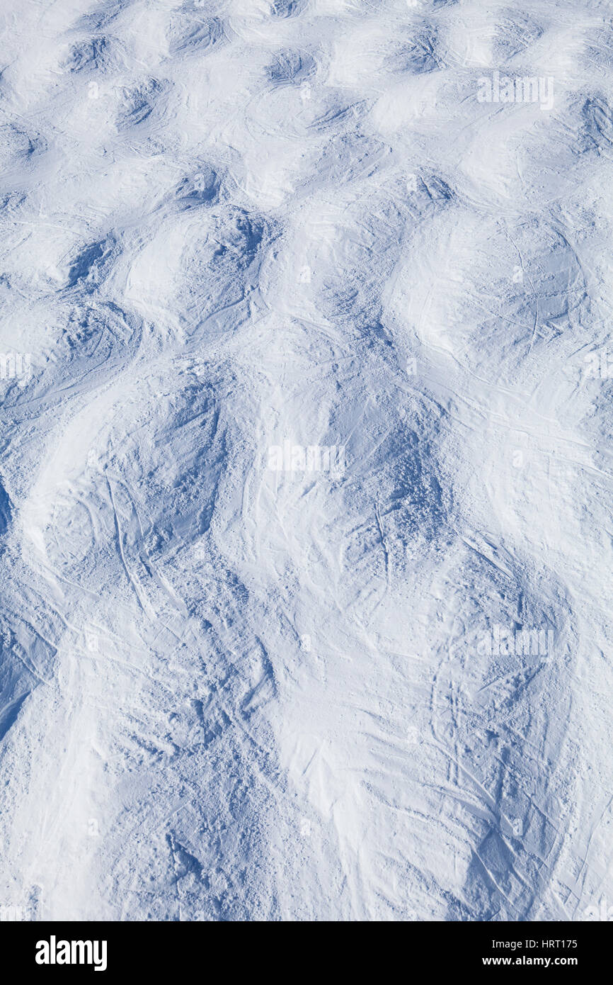 Looking down on a ski slope from above Stock Photo - Alamy