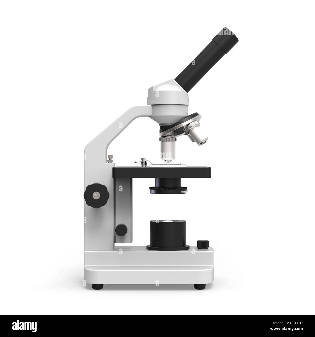 Microscope 3D rendering Stock Photo - Alamy