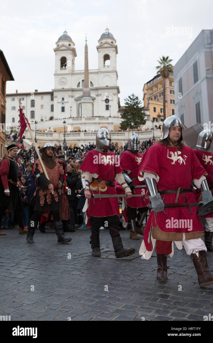 The parade Renaissance held in central Rome, at the ninth edition of ...