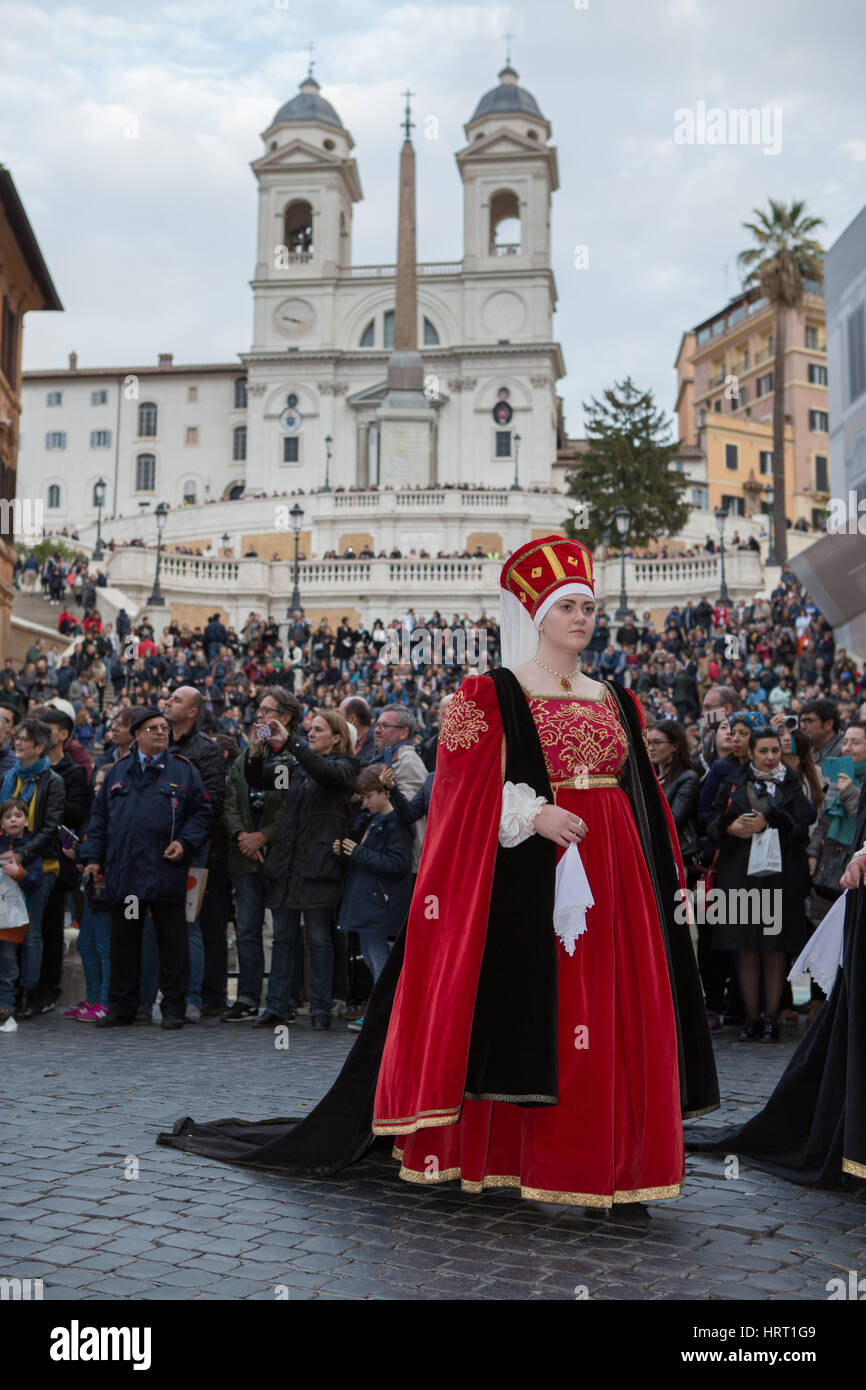 The parade Renaissance held in central Rome, at the ninth edition of ...