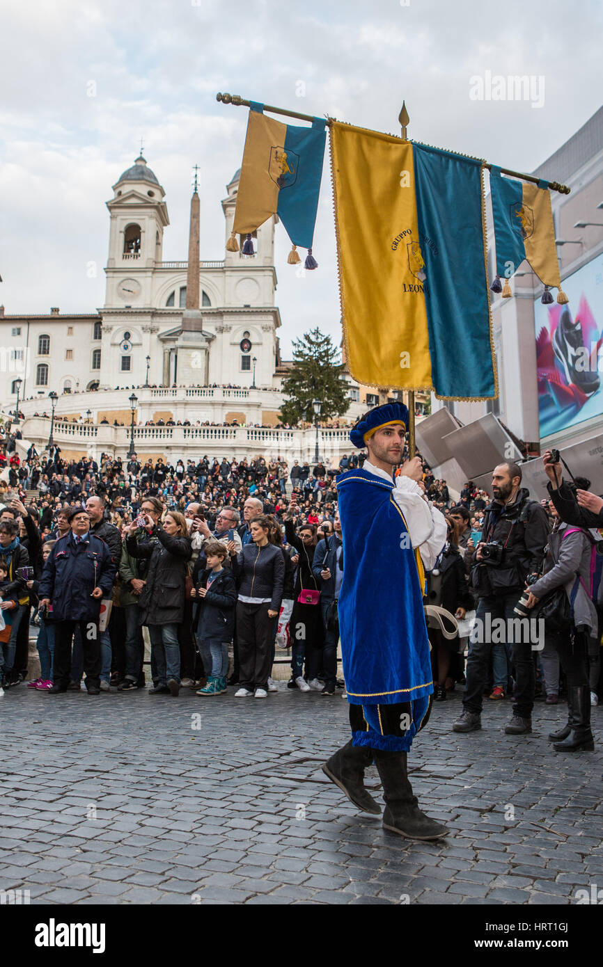 The parade Renaissance held in central Rome, at the ninth edition of ...