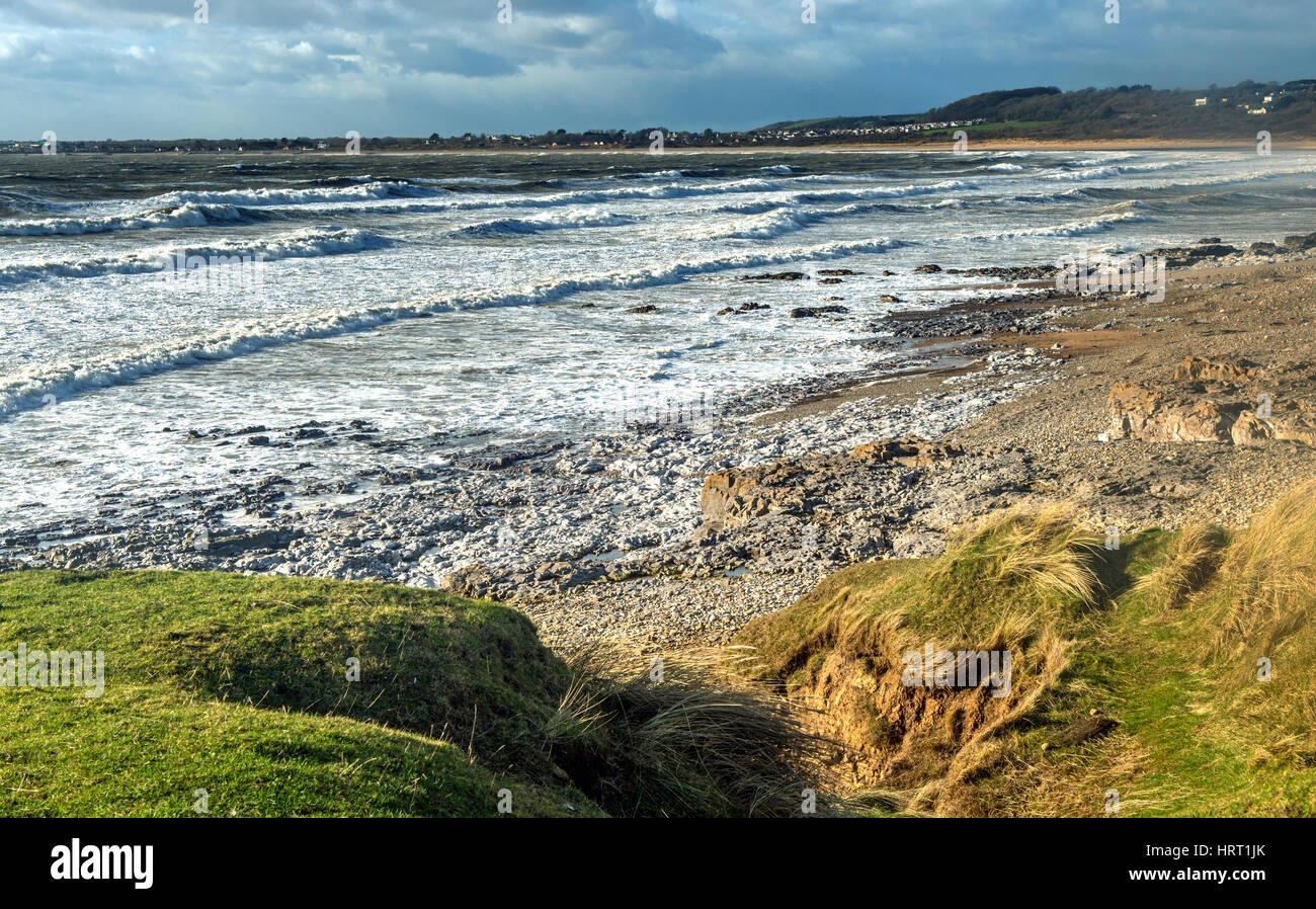 Estuary of the River Ogmore at Ogmore by Sea south Wales Stock Photo ...