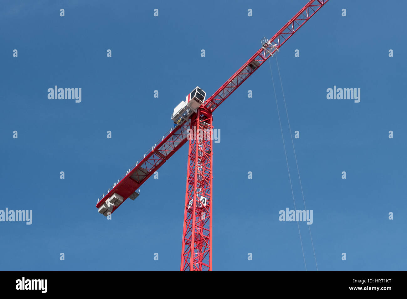 Construction crane red crane hi-res stock photography and images - Alamy
