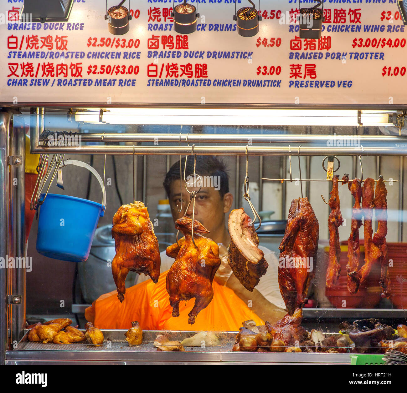 fried chicken, eating stalls, Indian fast foods, district Little India ...