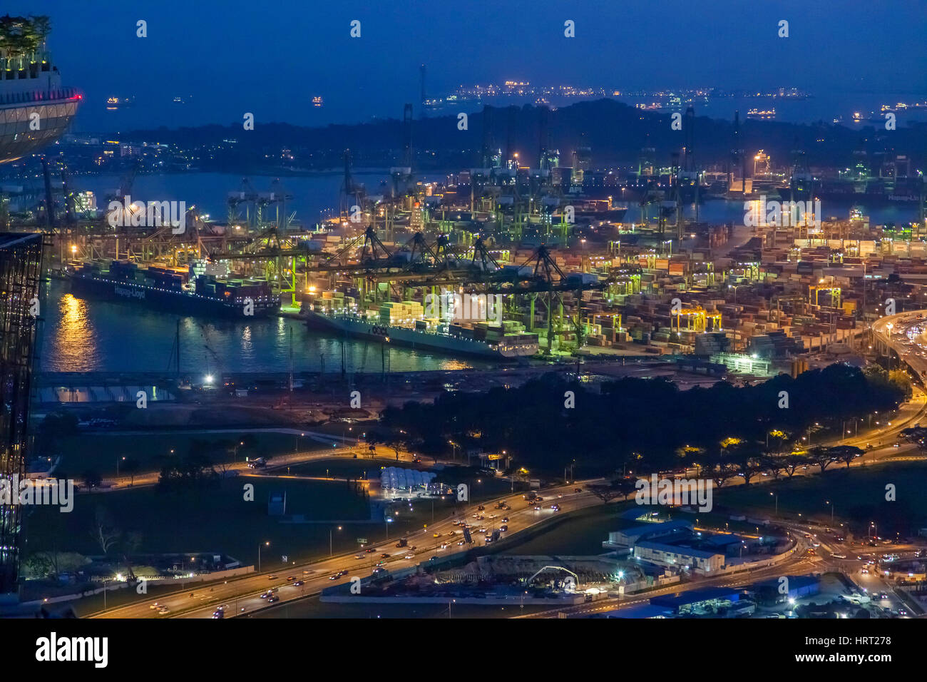 Container port of singapore, Singapore, Asia, Singapore Stock Photo - Alamy