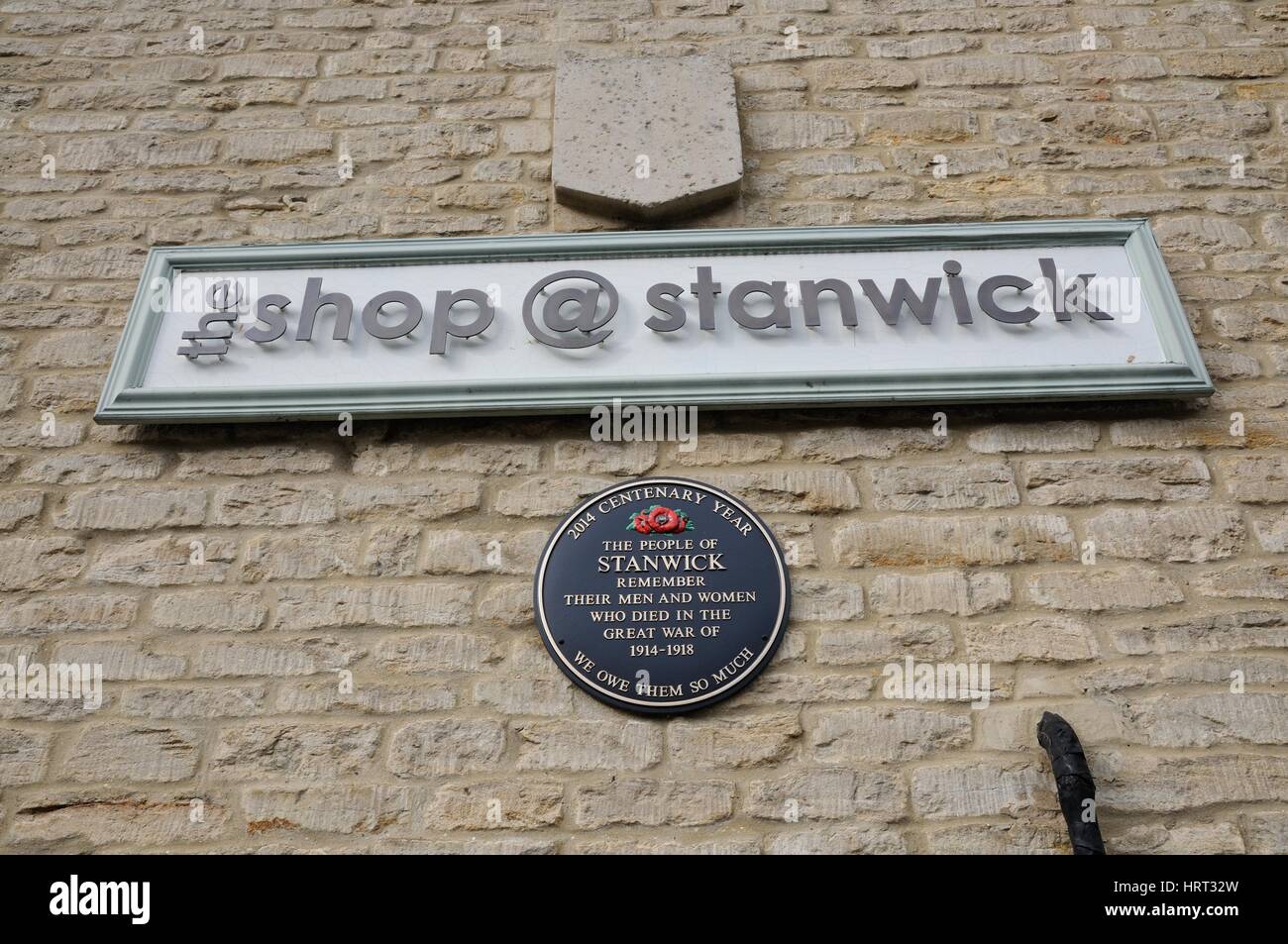 The Old School Shop, Stanwick, Northamptonshire Stock Photo - Alamy
