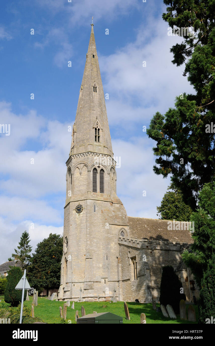 St Laurence Church, Stanwick, Northamptonshire, has parts dating to the ...