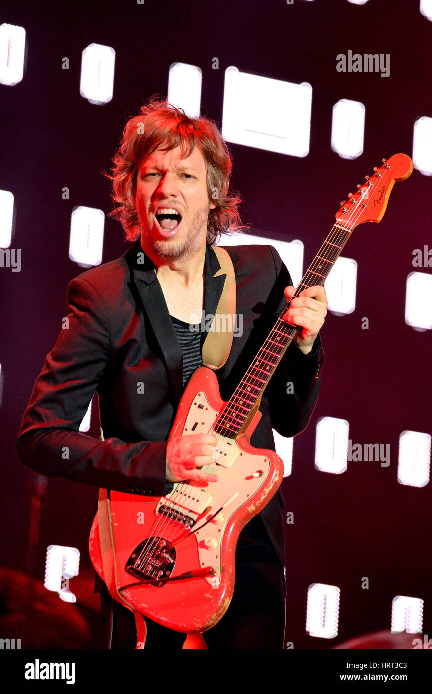 MADRID - SEP 13: The guitarist of Beck (legendary musician, singer and ...