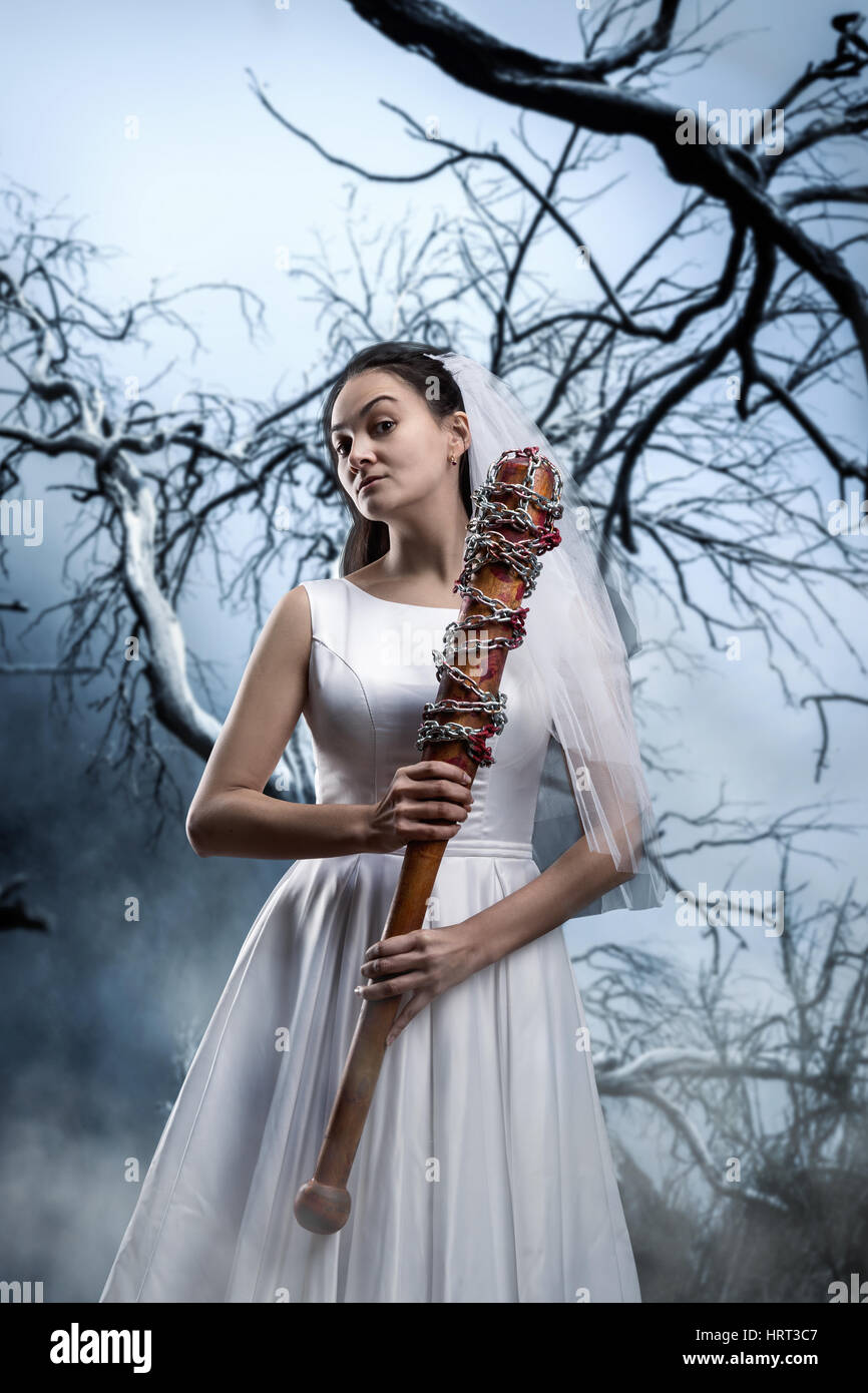 Female bloody bride wedding hi-res stock photography and images - Alamy
