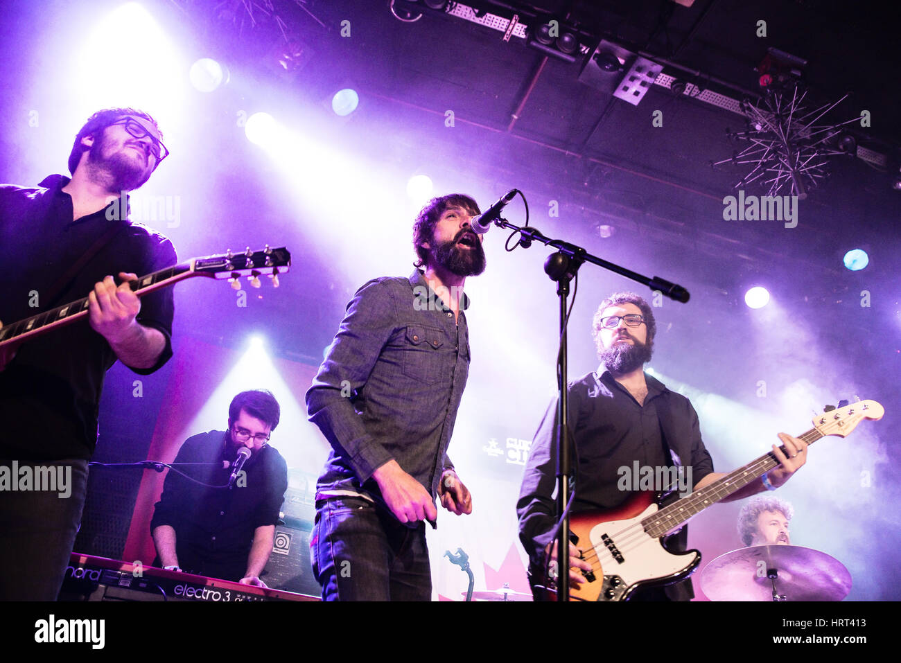 BARCELONA - FEB 20: Mi Capitan (band) performs at Bikini stage on ...