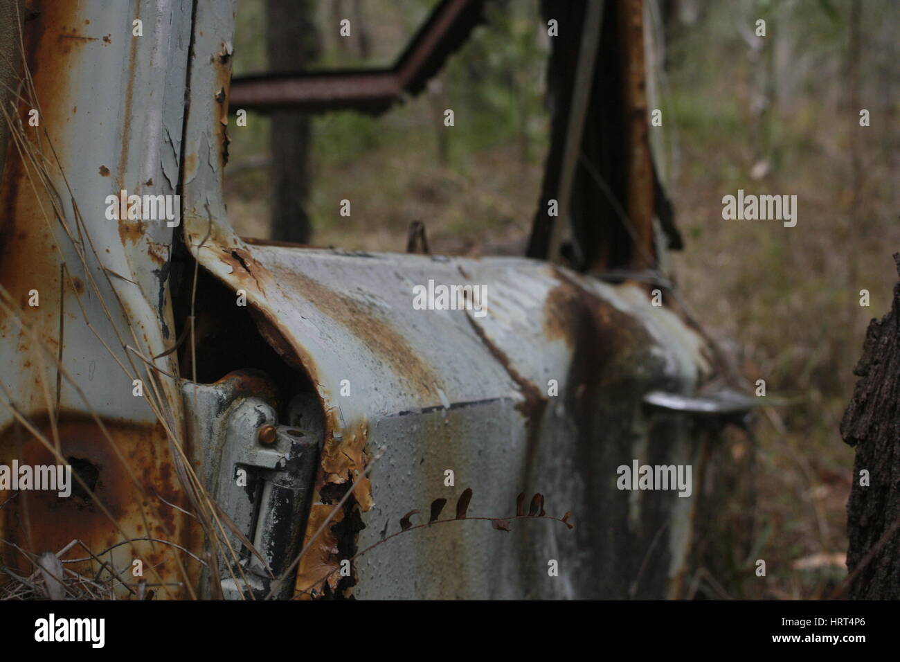 Rusted car wreck's door Stock Photo - Alamy
