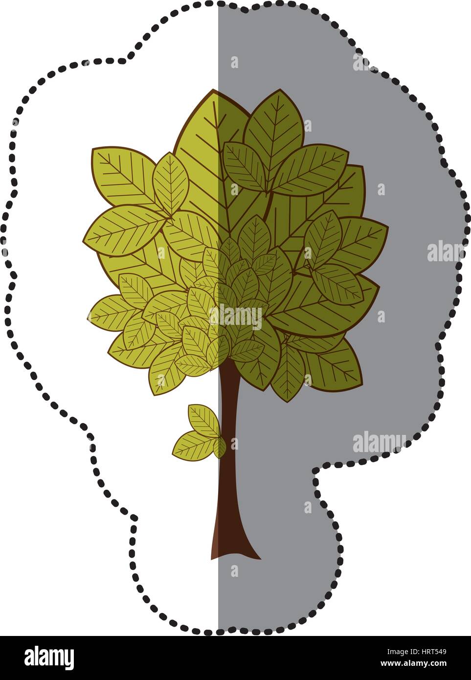 lime green sticker natural tree icon Stock Vector Image & Art - Alamy