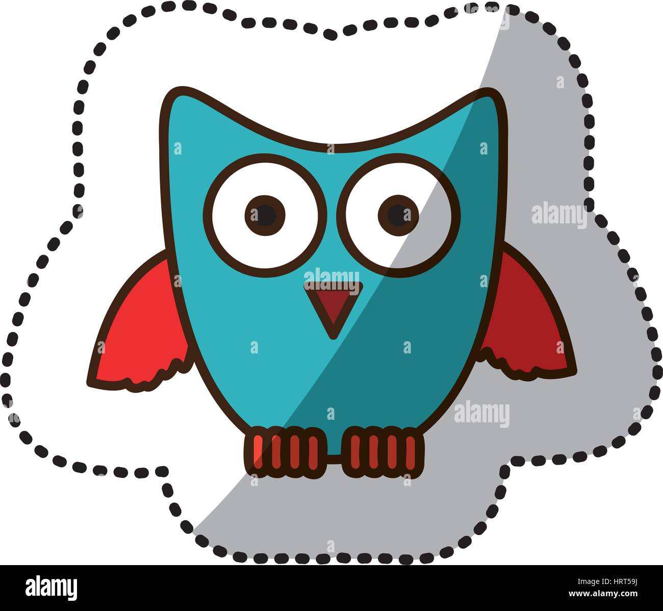 blue stylized owl icon Stock Vector Image & Art - Alamy