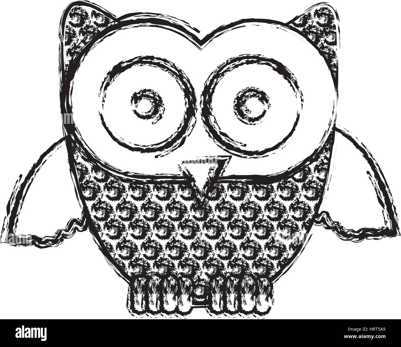 Owl contour logo hi-res stock photography and images - Alamy