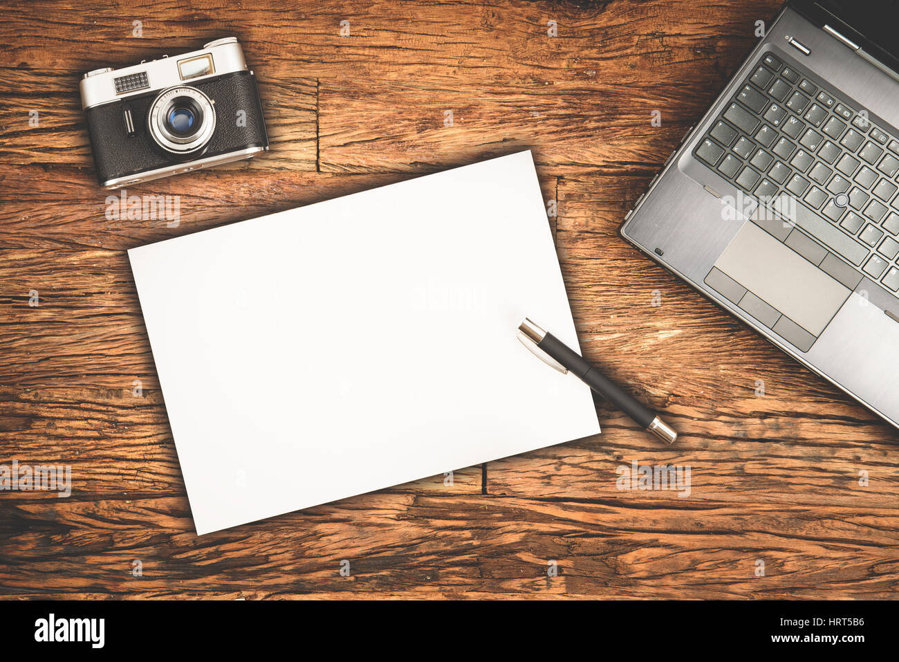 Laptop top view hi-res stock photography and images - Alamy