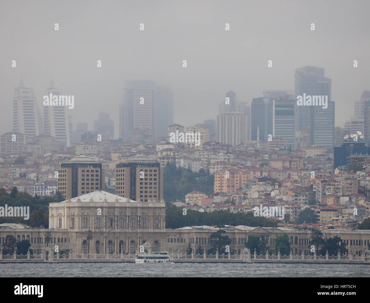VIEW OF ISTANBUL FROM FERRY DURING CROSSING OF THE BOSPHORUS ISTANBUL ...