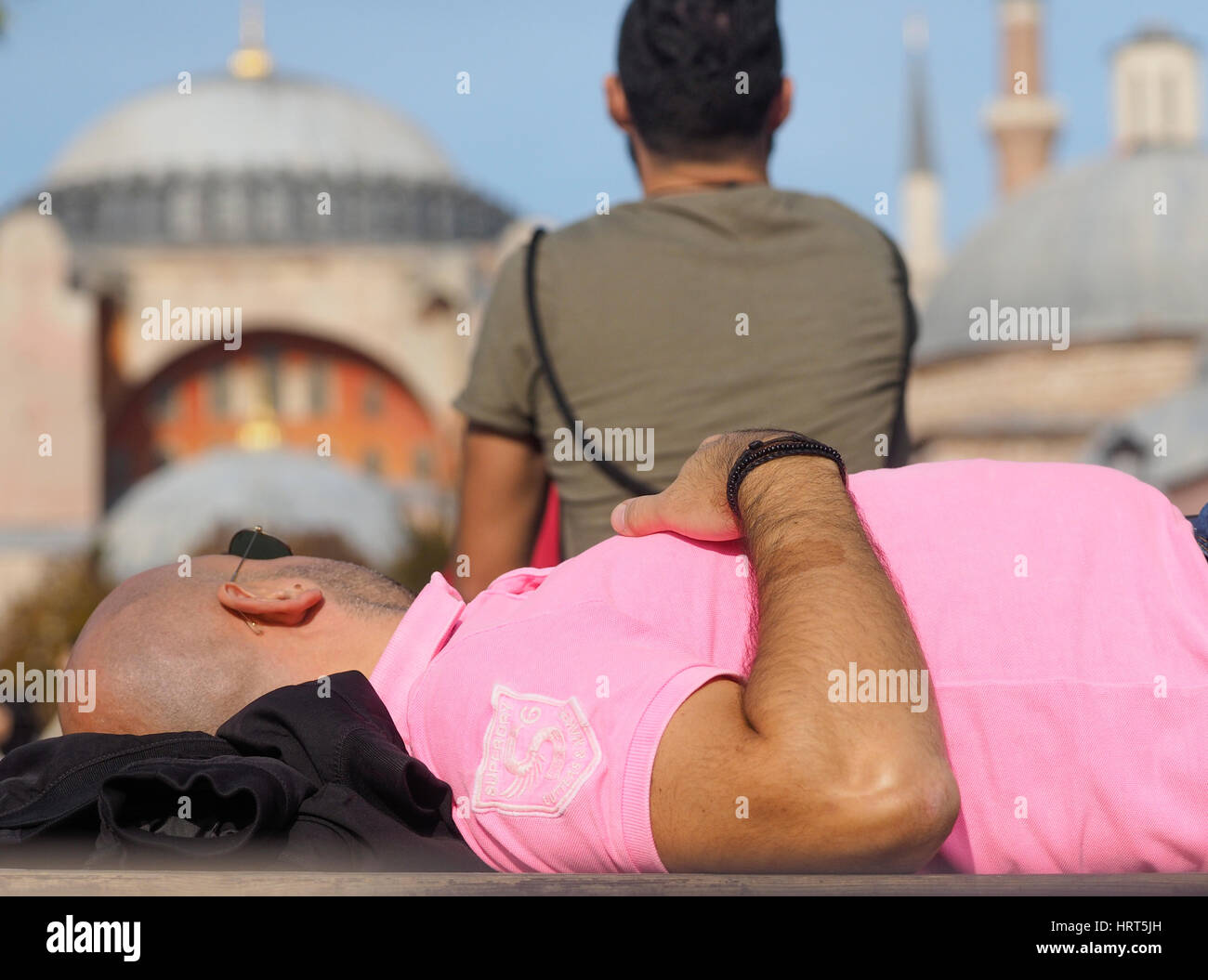 TURKISH MEN IN THE SULTANAHMET AREA NEAR HAGIA SOPHIA ISTANBUL TURKEY ...