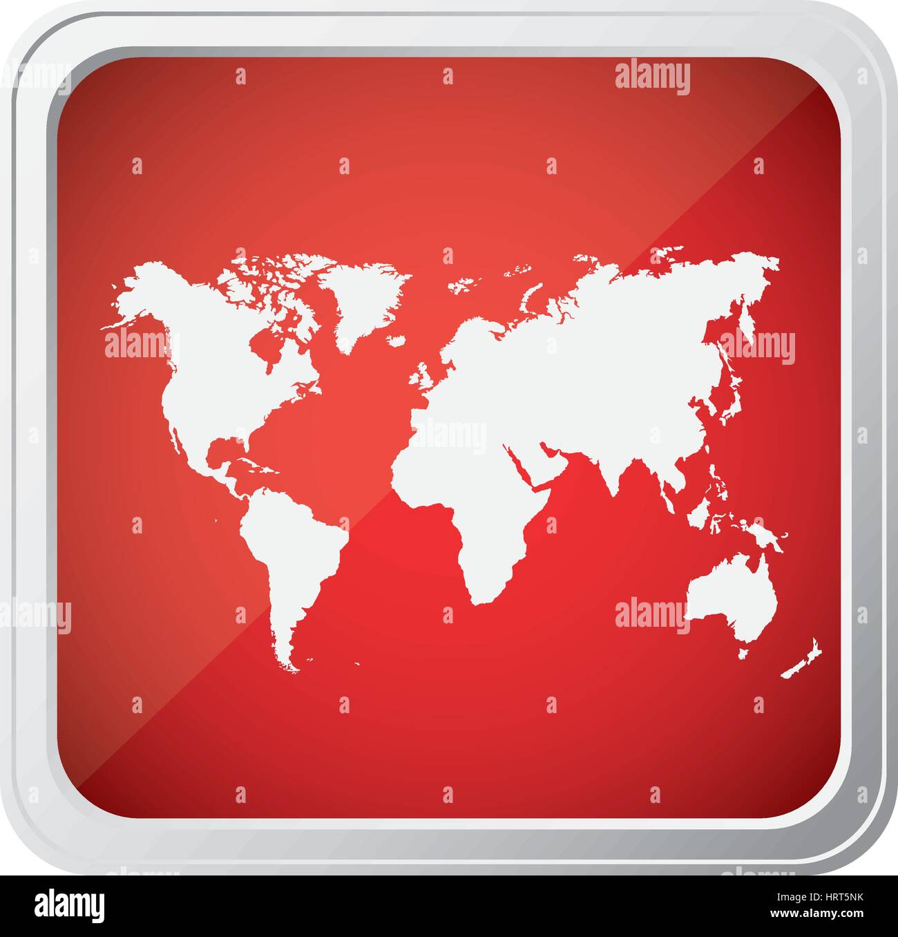 red emblem earth planet map icon Stock Vector Image & Art - Alamy