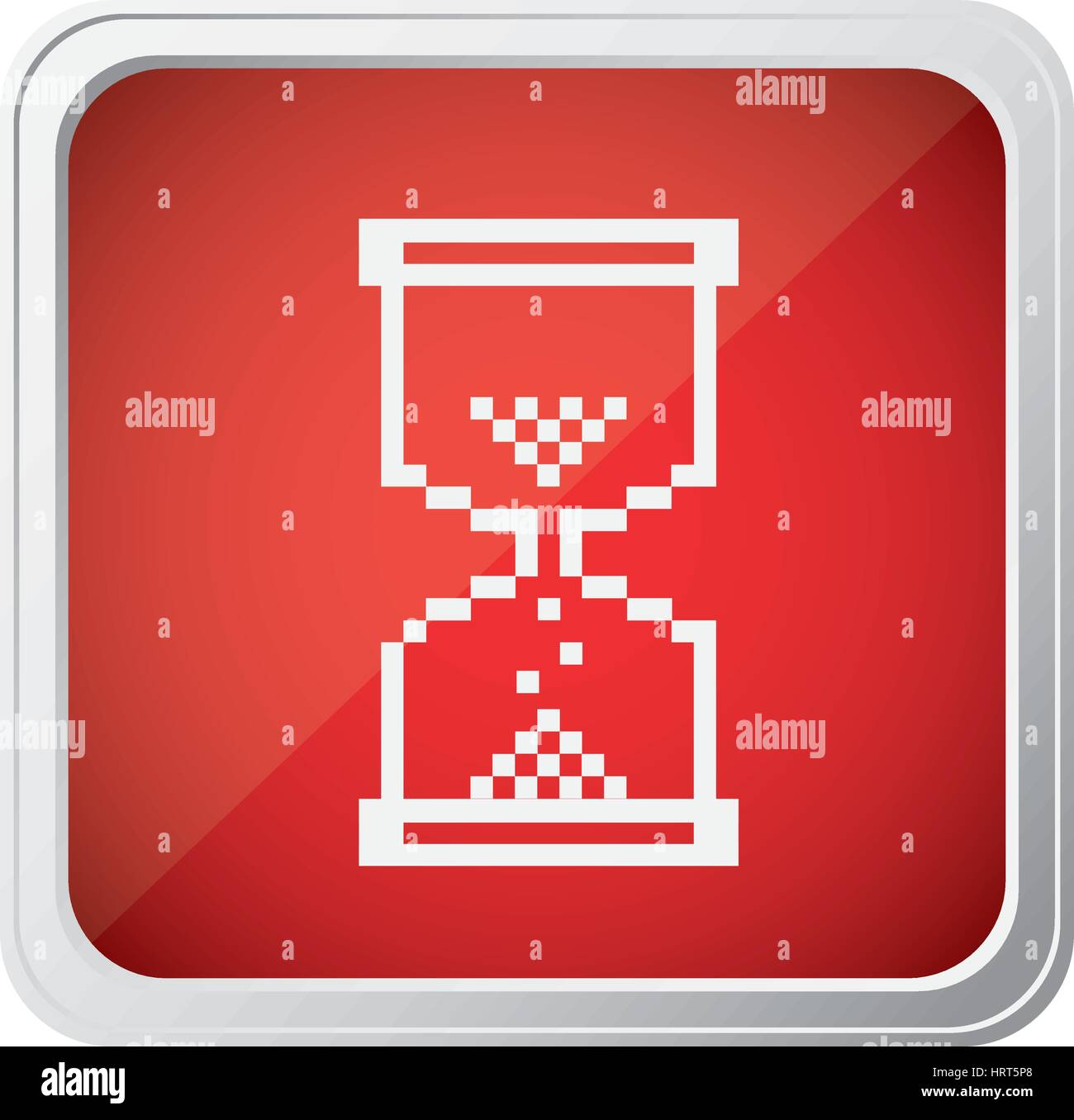 red emblem mouse hourglass cursor icon Stock Vector Image & Art - Alamy