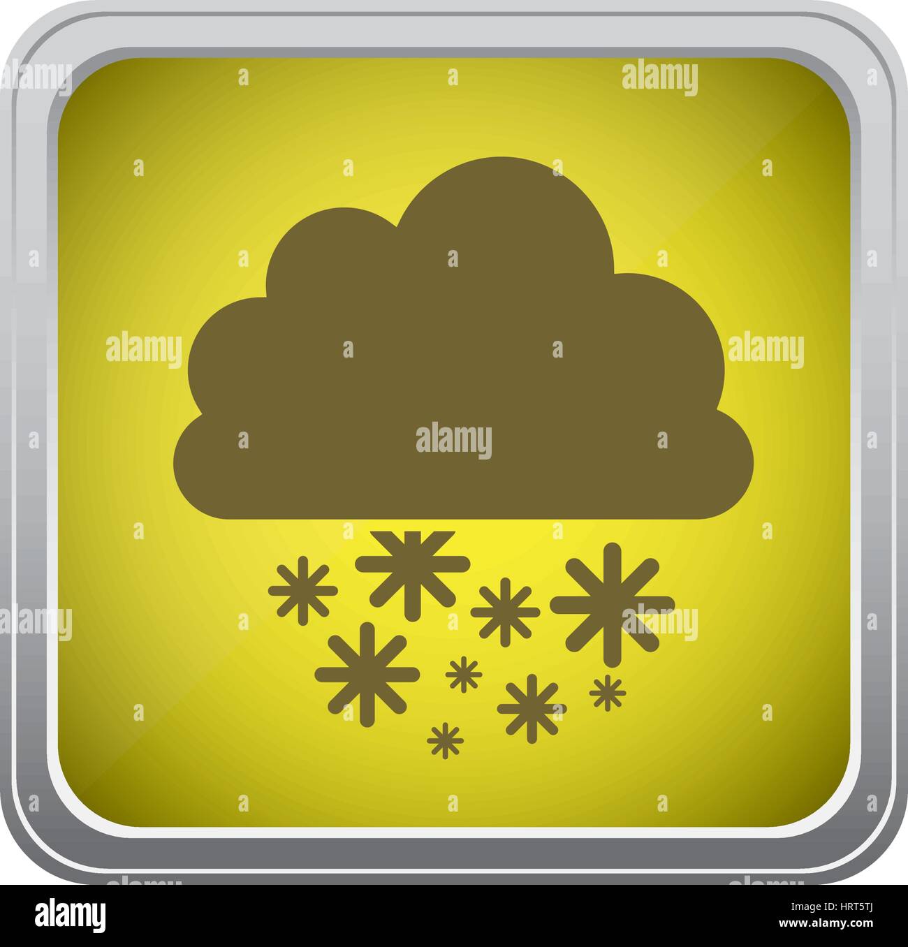 Yellow cloud rain moon icon Stock Vector Images - Alamy