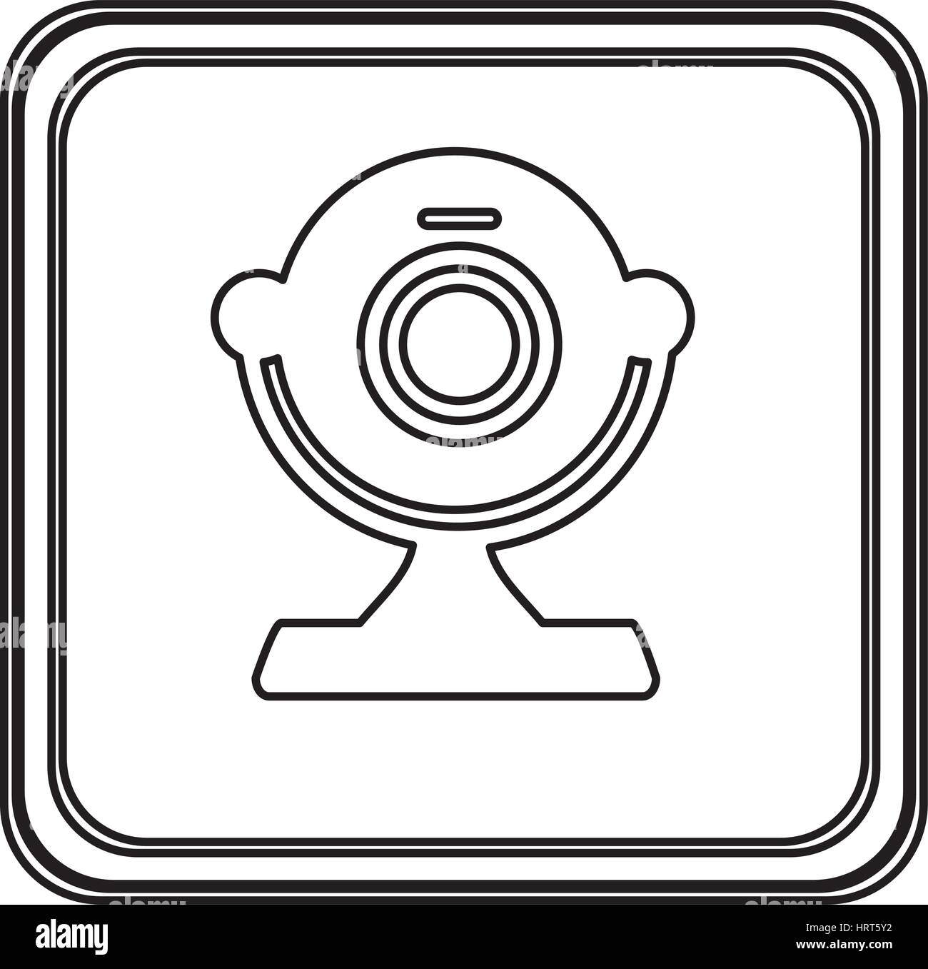 figure emblem computer camera icon Stock Vector Image & Art - Alamy