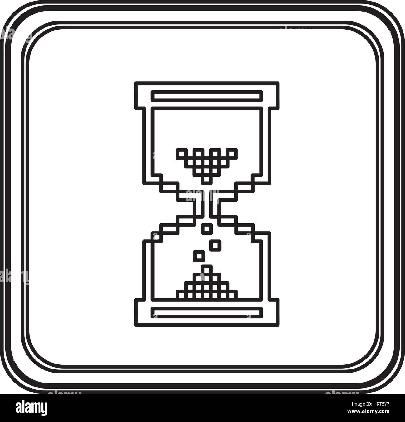 figure emblem mouse hourglass cursor icon Stock Vector Image & Art - Alamy