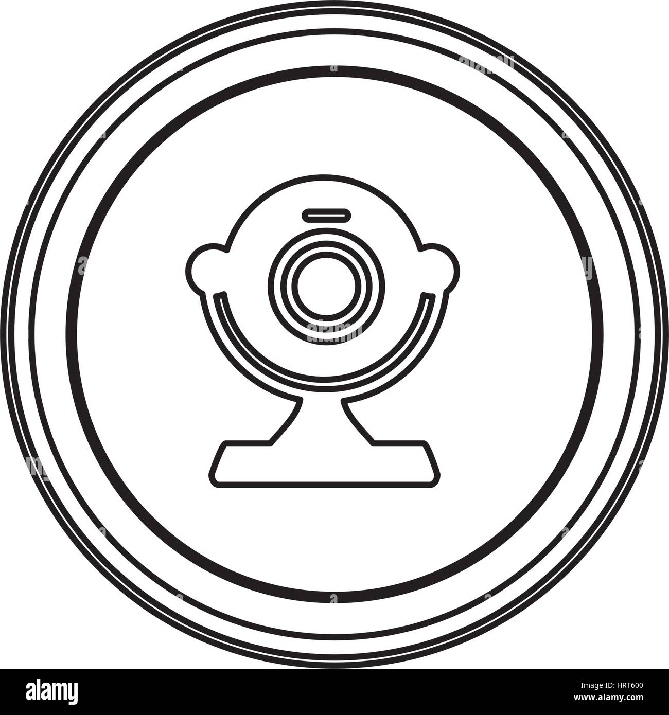 contour emblem computer camera icon Stock Vector Image & Art - Alamy