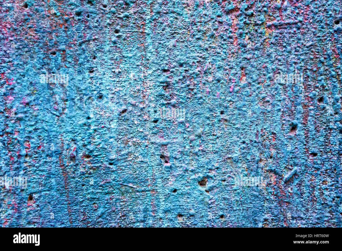 Old painted wall with cracked color Stock Photo - Alamy
