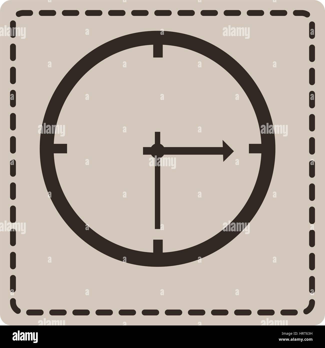 emblem sticker clock icon Stock Vector Image & Art - Alamy