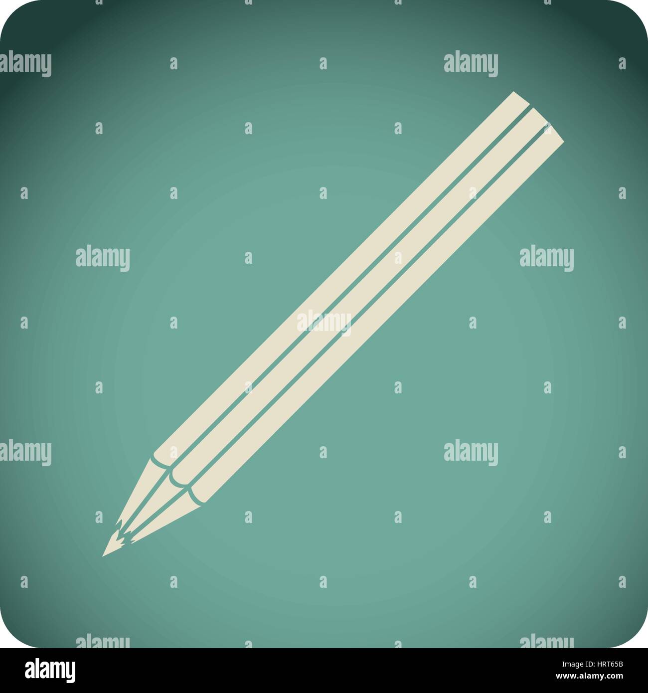 blue emblem pencil icon Stock Vector Image & Art - Alamy