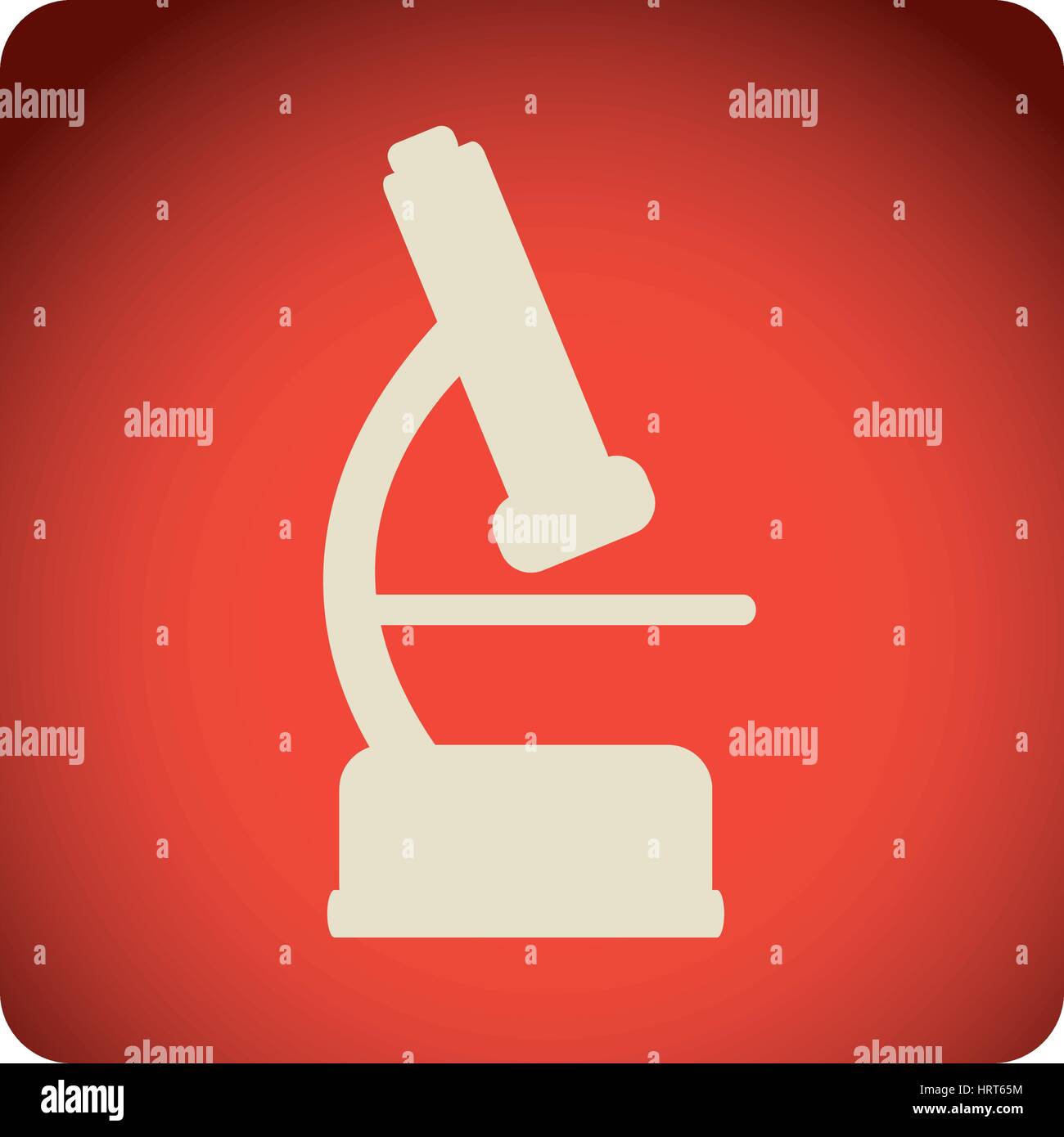 red emblem microscope icon Stock Vector Image & Art - Alamy