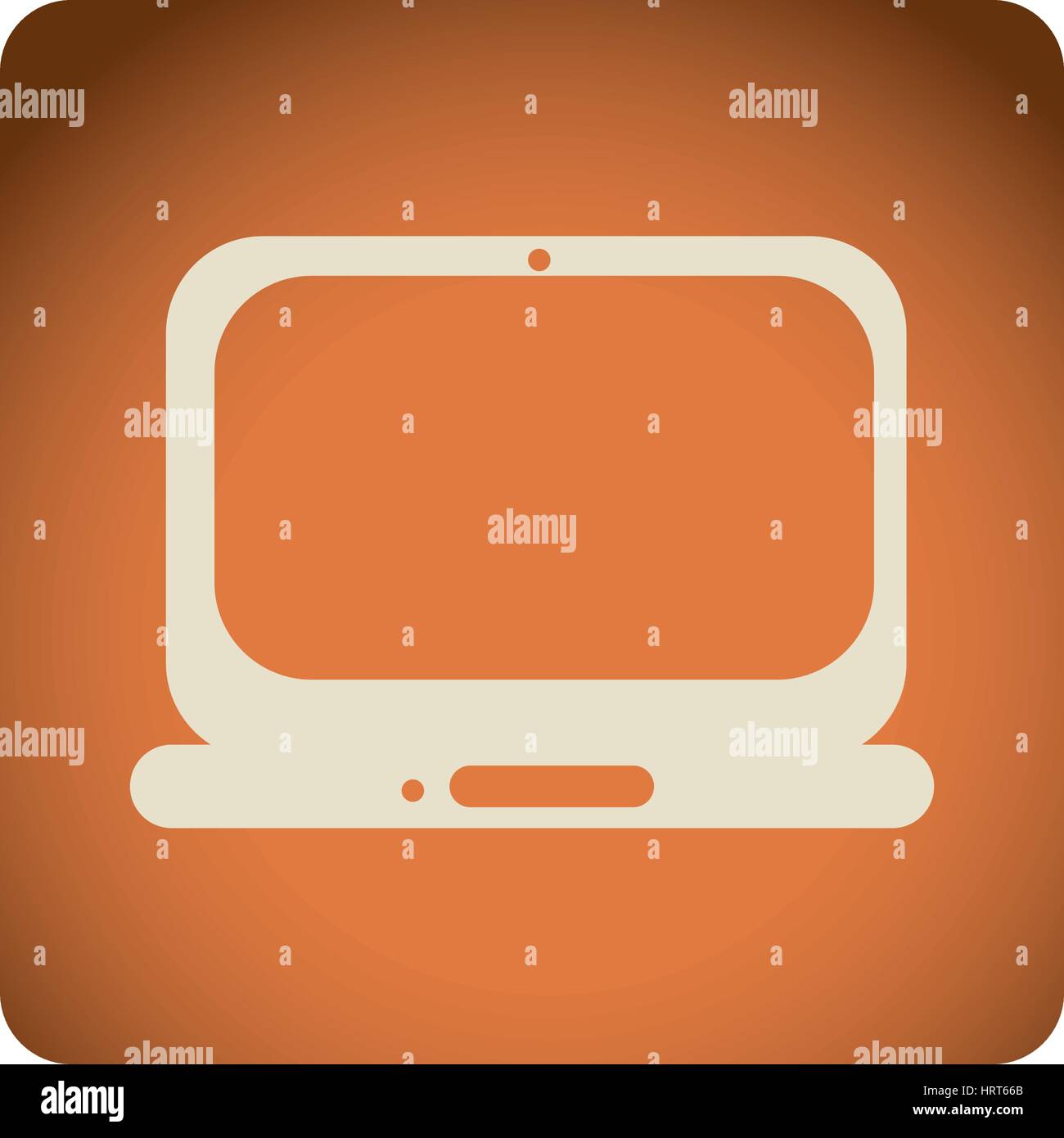 orange emblem laptop icon Stock Vector Image & Art - Alamy