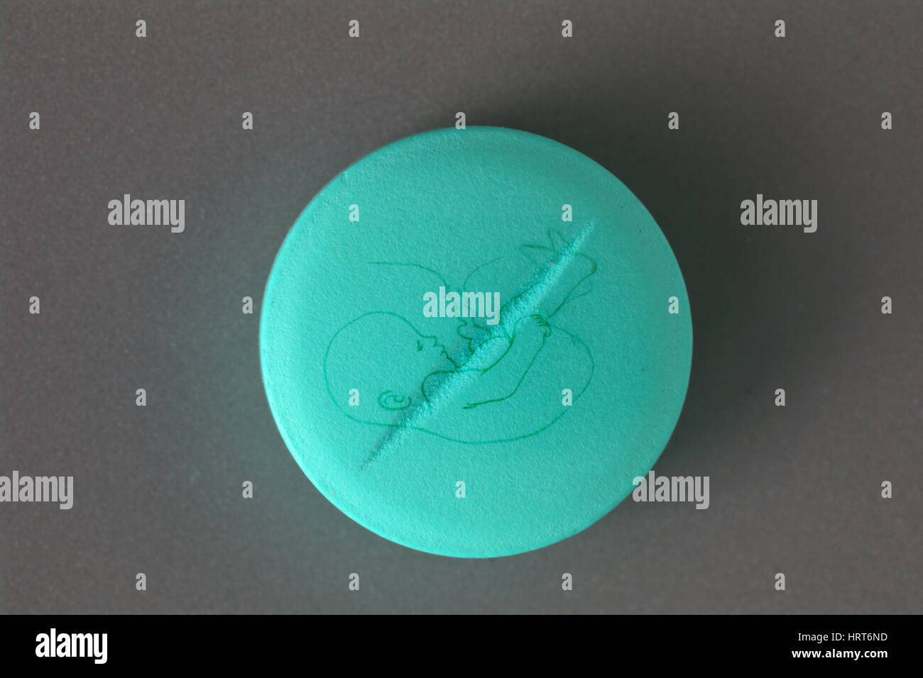 birth control tablet concept. baby paint on it Stock Photo - Alamy