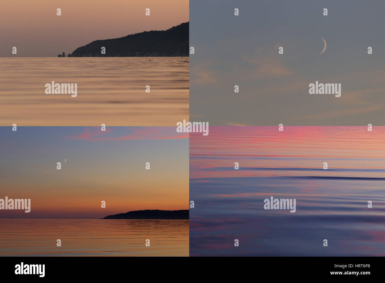 beautiful Scenic sunset over ocean beach. summer vacation Stock Photo ...