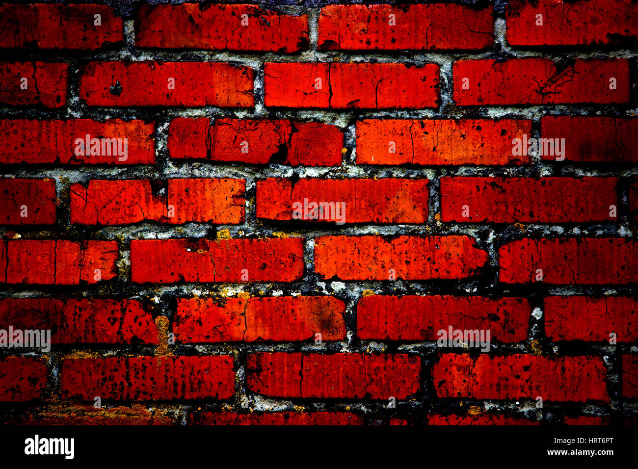aged red brick wall close up background Stock Photo - Alamy