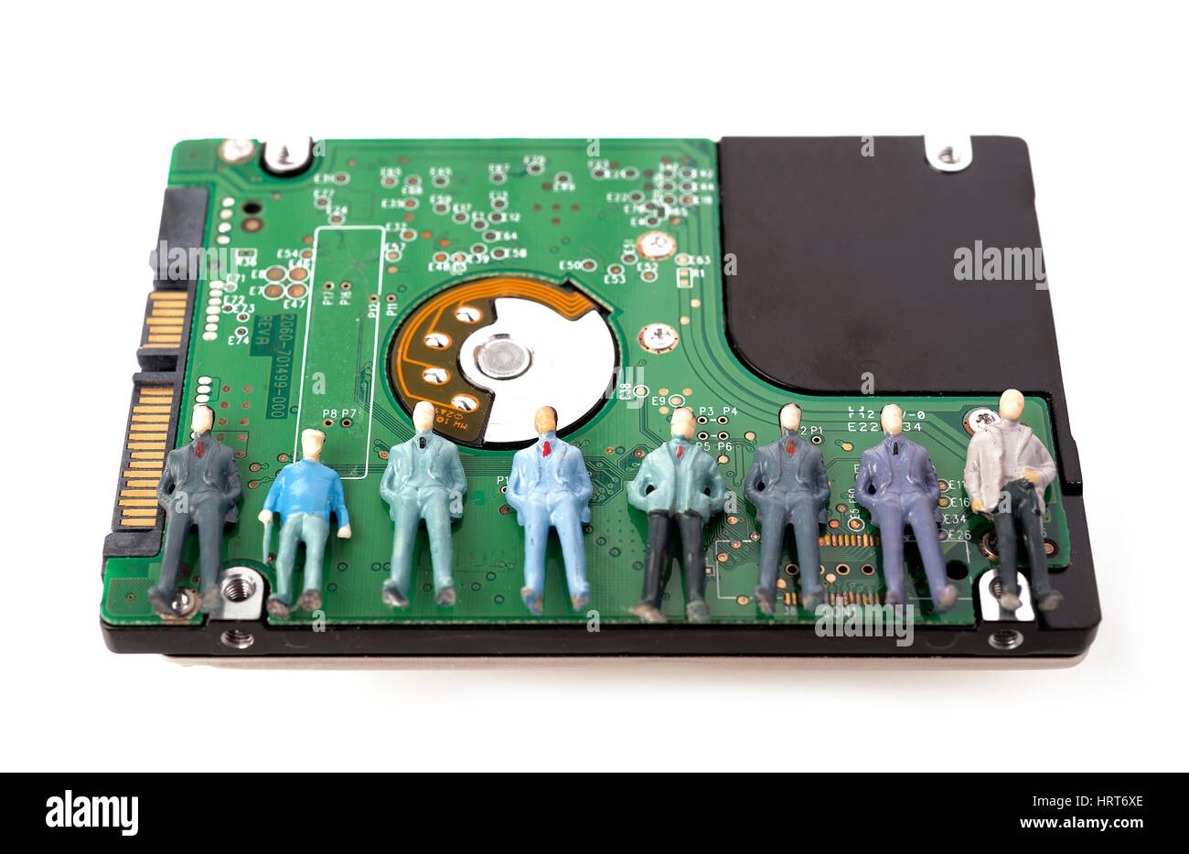 Miniature figurines computer Cut Out Stock Images & Pictures - Alamy