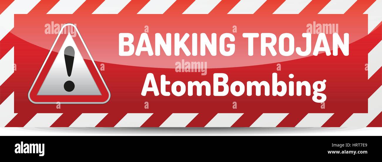 Banking trojan warning sign hi-res stock photography and images - Alamy