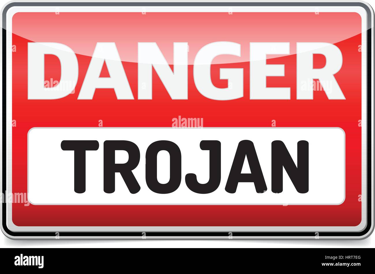 Banking trojan warning sign hi-res stock photography and images - Alamy