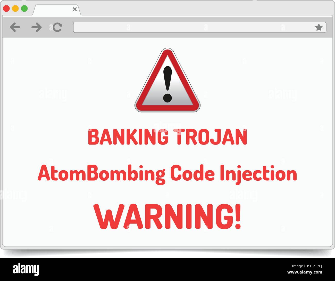 Banking trojan warning sign hi-res stock photography and images - Alamy