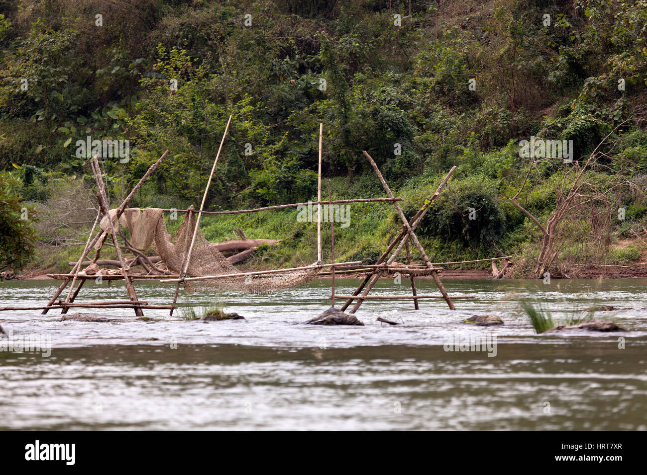 Fish trap in shallow water High Resolution Stock Photography and Images ...