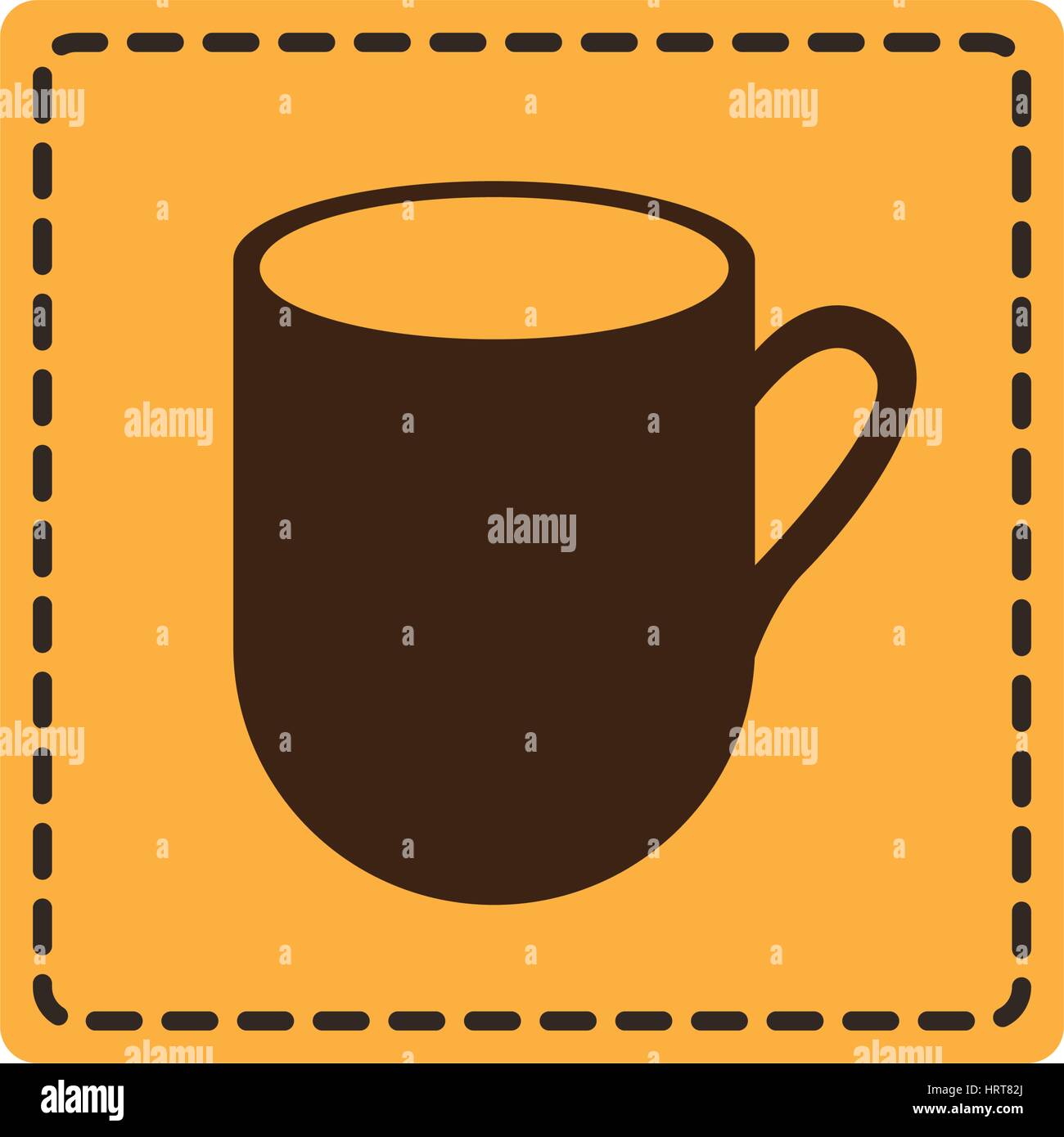 yellow sticker cuppa icon Stock Vector Image & Art - Alamy