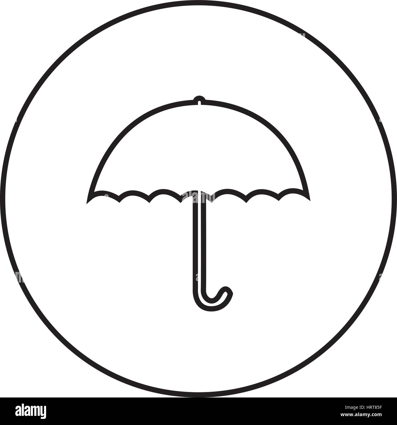 Sticker silhouette umbrella icon weather hi-res stock photography and ...