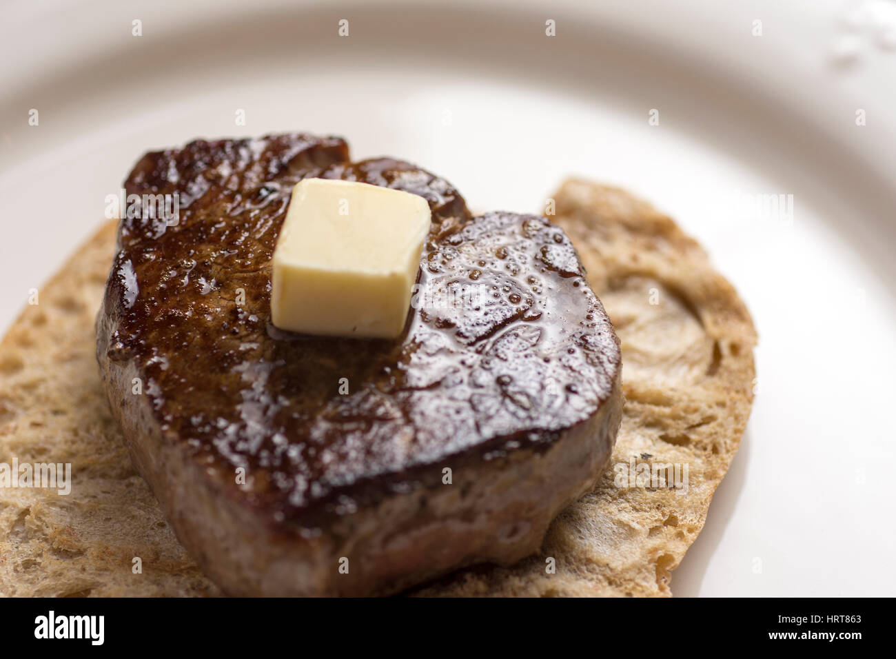 Beef steak bread slice hi-res stock photography and images - Alamy