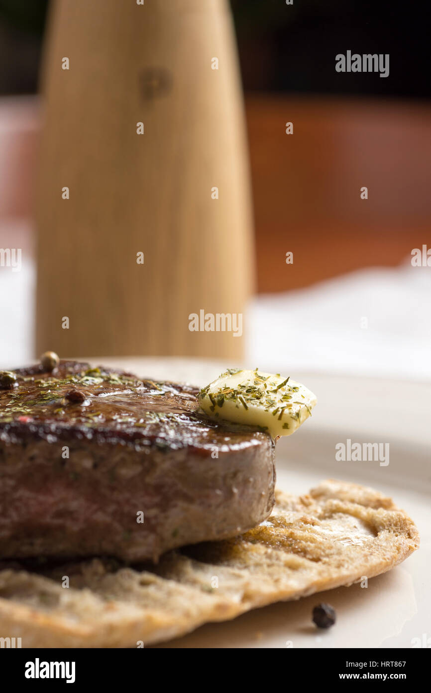 Beef steak bread slice hi-res stock photography and images - Alamy