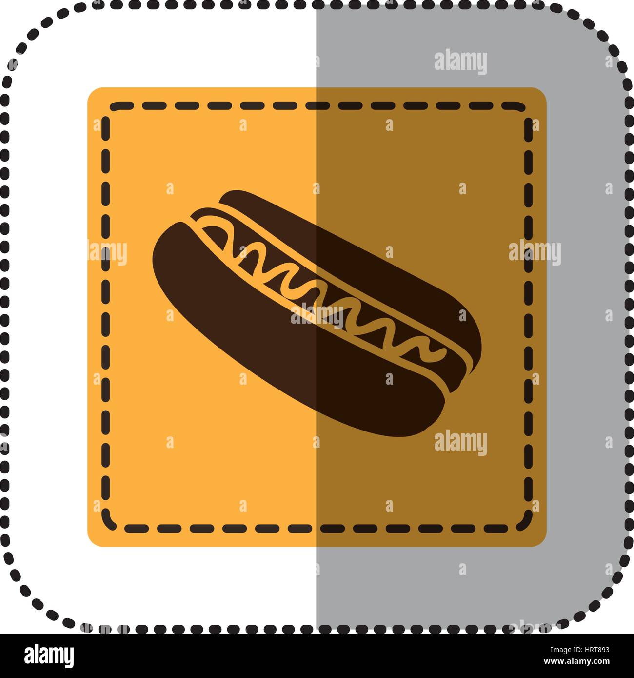 color emblem hot dog icon Stock Vector Image & Art - Alamy